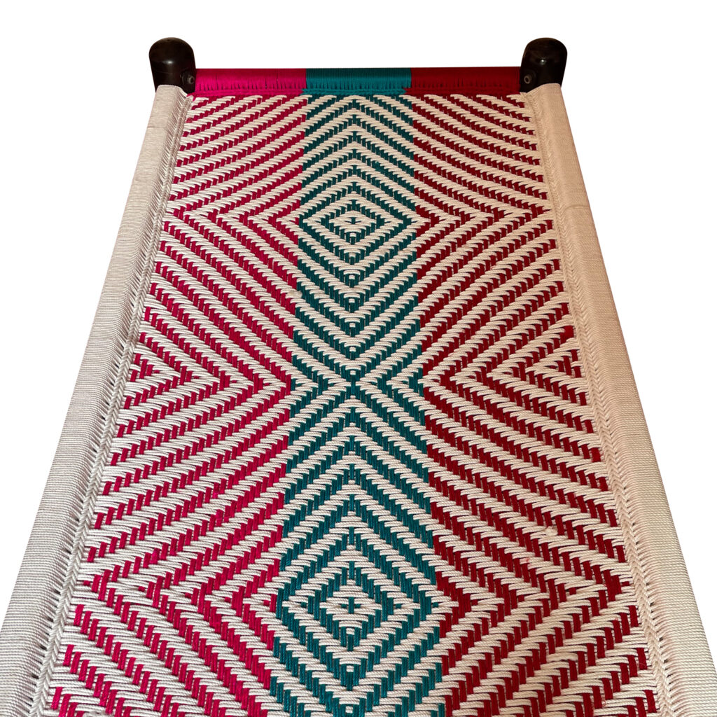 Rajasthani style multicolor wooden charpai